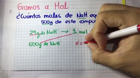 Gramos A Mol Por Regla De 3 YouTube