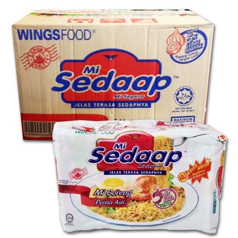 Mi Sedaap Mi Goreng Asli Sambal Goreng 1 Carton 8 X 5 Packs X 90g