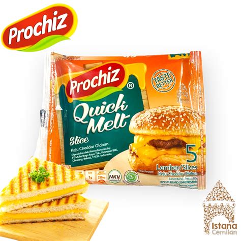Jual Prochiz Quick Melt Slice Keju Cheddar Cheese Isi Lembar