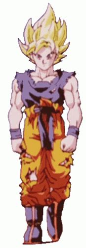 Goku Ssj Sticker Goku Ssj Walk Discover Share GIFs