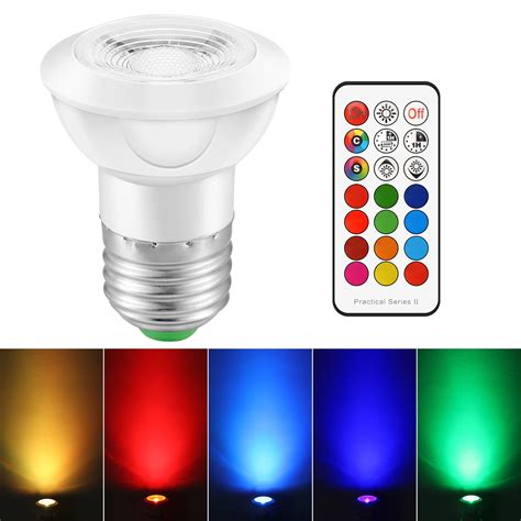 E Gu Color Changing Rgb Magic Light Bulb Lamp Timing Controlle
