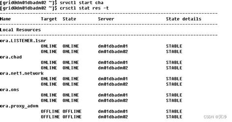 【oracle数据库crs 2878 failed to restart resource ‘ora chad‘】 csdn博客