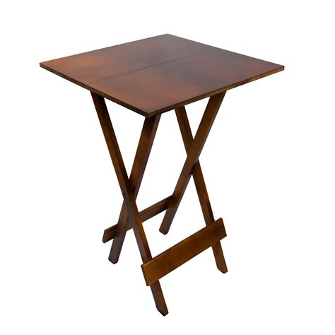 Conjunto de Mesa Bistrô Dobrável em Madeira 4 Cadeiras Dobráveis