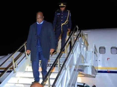Felix Tshisekedi de retour à Kinshasa Congo kinshasa