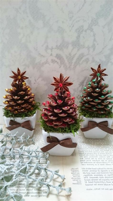 Pommes de pin pour la déco de Noël 58 idées en photos Decoracion