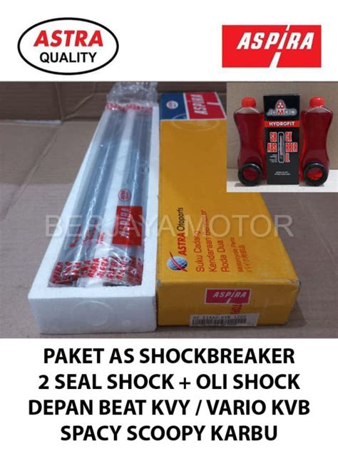 PAKET AS SHOCK BREAKER DEPAN VARIO 110 KARBU KVB BEAT KARBU KVY 2 SEAL