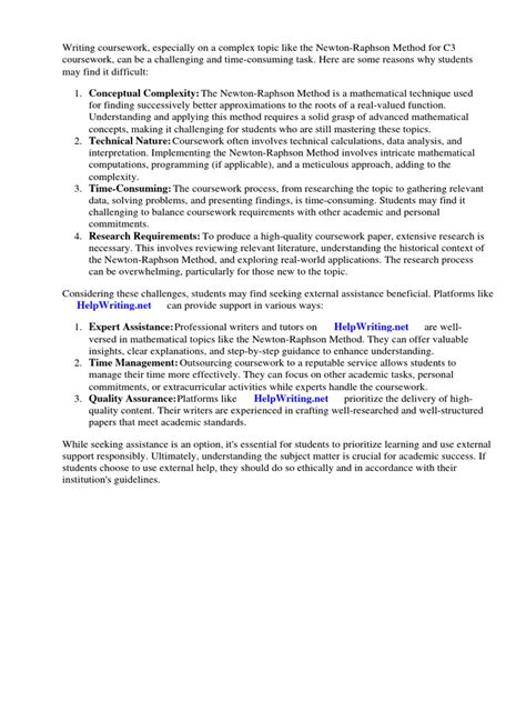 c3 coursework newton raphson method pdf mathematical relations numerical analysis