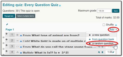 Randomising Questions And Variables With Moodle Quiz UCL Digital
