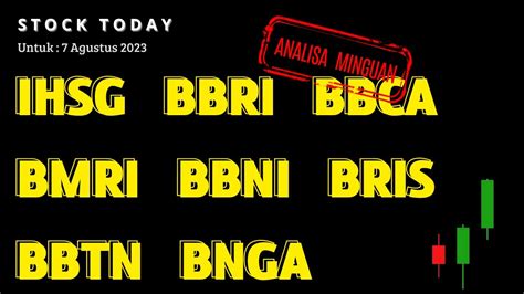 Analisa Saham Investzone Agustus Ihsg Bbri Bbca Bmri Bbni Bris