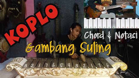Chord Notasi Gambang Suling Irama Koplo Youtube