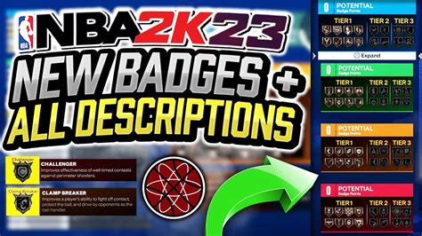 NBA 2K23 New Badges Gameplay All Badge Descriptions YouTube