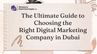 PPT The Ultimate Guide To Choosing The Right Digital Marketing