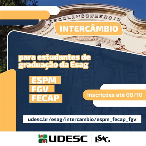 Notícia Udesc Esag abre inscrições para intercâmbio de graduação na