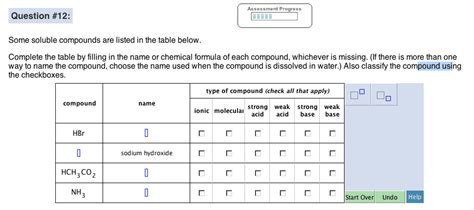 OneClass Some Soluble Compounds Are Listed In The Table Below