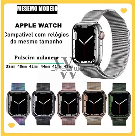 Apple Watch Pulseira Milanese Aço Metal Magnetico Fecho 38mm 40mm 42mm