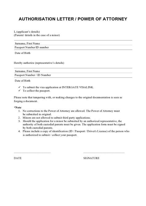 27 Professional Power Of Attorney Letters Examples
