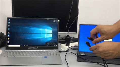 Zeuslap P At Connection Via Hdmi Of The Laptop Youtube