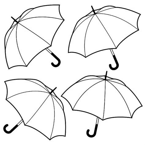 Desenhos De Guarda Chuva Para Colorir Bora Colorir