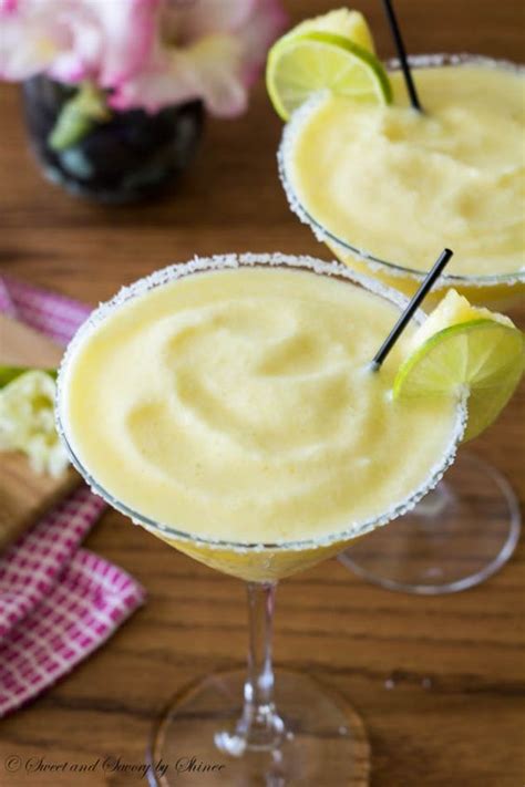 Frozen Pineapple Margarita Recipe Tropical Drink Recipes Pineapple