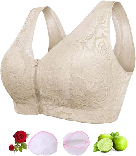 Sora Bra For Older Women Front Closuregoldies Bra For Seniorslift Lace Front Closure Zip Bra