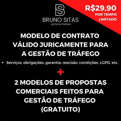 Contrato Para Gest O De Tr Fego Proposta Comercial Bruno Sitas