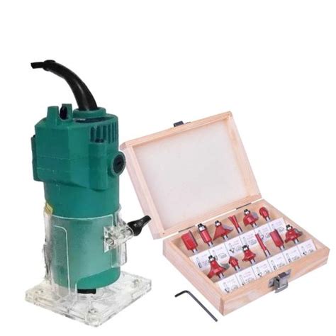 Kit Tupia Manual Laminadora 6 35Mm Jogo de Fresas 12 Peças 6mm 1 4