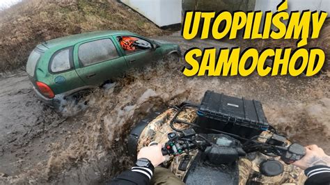 UTOPILIŚMY SAMOCHÓD AKCJA RATUNKOWA za pomocą quada była wymagana
