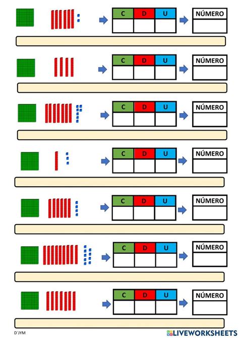 Descomposición Hasta La Centena 199 Worksheet Decenas Y Centenas Centenas Decenas Unidades