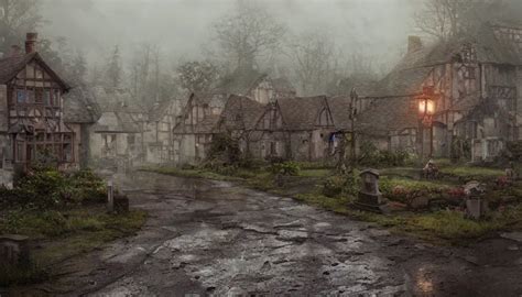 A Highly Detailed Matte Painting Of Abandoned English Stable Diffusion