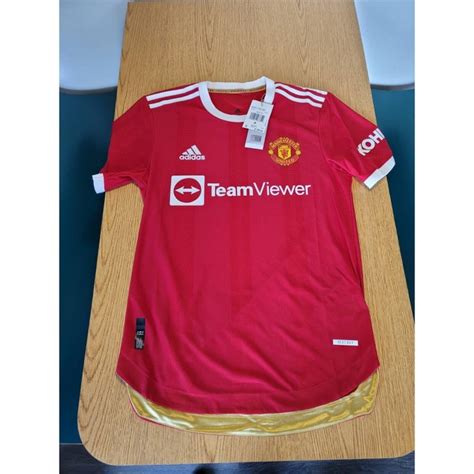 Adidas Adidas Manchester United Home Authentic Jersey Red 130 New