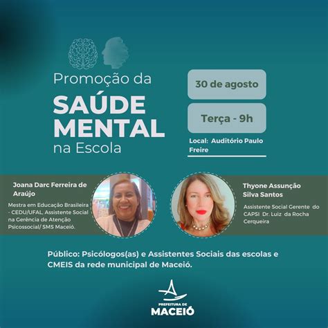 Prefeitura de Maceió Educação realiza palestra para profissionais