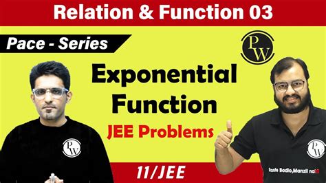 relation and function 03 exponential function important iit jee problems class 11 youtube
