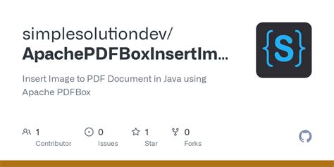 github simplesolutiondev apachepdfboxinsertimagepdfdocument insert image to pdf document in
