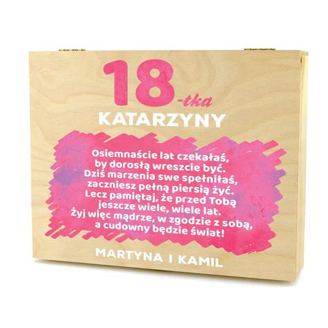 Skrzynka Upominkowa Prezent Na Nastke Urodziny