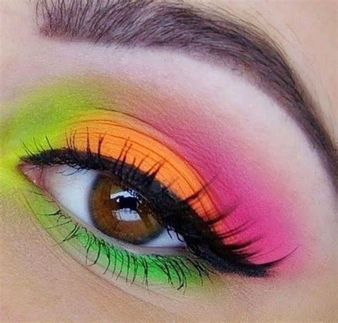 Lista 104 Foto Arcoiris Maquillaje De Colores Para Ojos El último