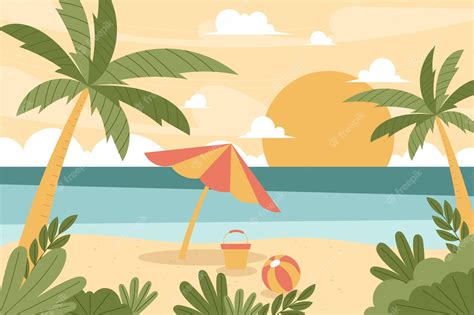 Beach Clipart Royalty Free Vector Image VectorStock Clip Art Library