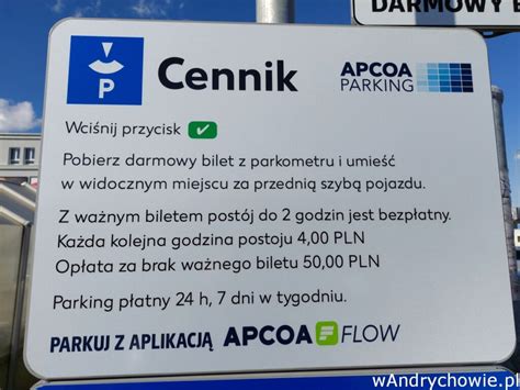 Płatny parking przed Kauflandem Andrychów Parkometr
