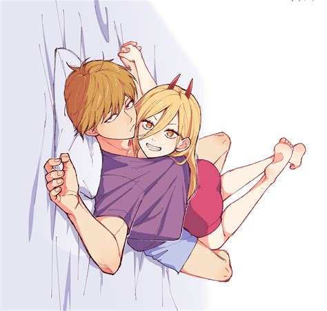 Power And Denji Chainsaw Man Drawn By Junjonta Danbooru