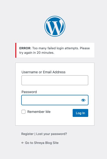 How To Limit Login Attempts In Wordpress