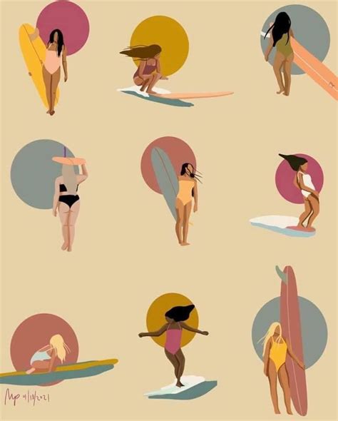 Pin By Woodhead Maaike On Paintings Minimal Surf Drawing Surf Art