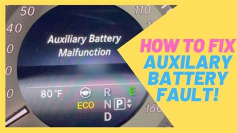 Mercedes Auxiliary Battery Malfunction EASY FIX YouTube