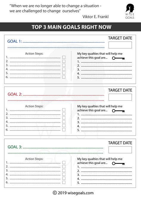 Stylish Goal Setting Worksheets To Print Pdf Free