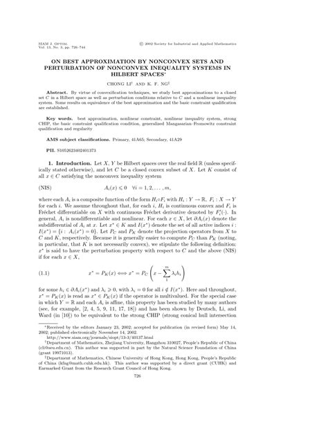 pdf on best approximation by nonconvex sets and perturbation of nonconvex inequality systems