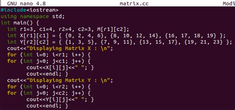 matrix multiplication c