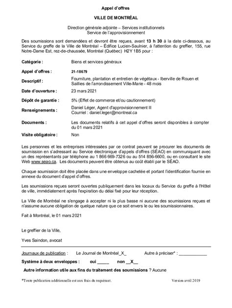 Fillable Online Applicatif Ville Montreal Qc Formulaire De Demande De