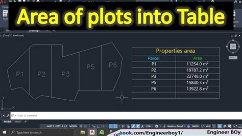 How Find Area In Autocad And Convert Into Table YouTube