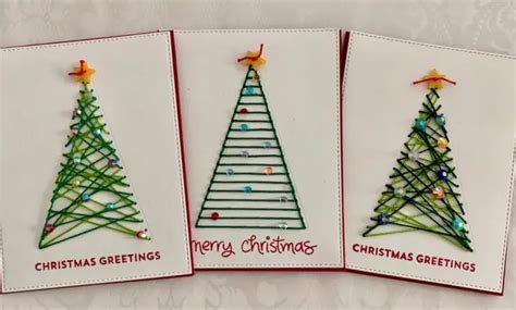 Weihnachtskarten mit Perlen und Hama Bügelperlen basteln Anleitungen