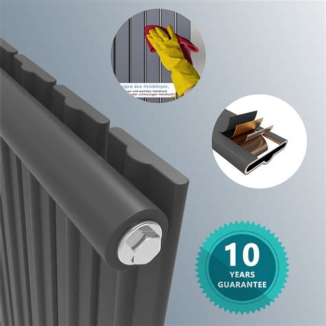 Radiateur eau chaude vertical blanc acier classique basse témperature
