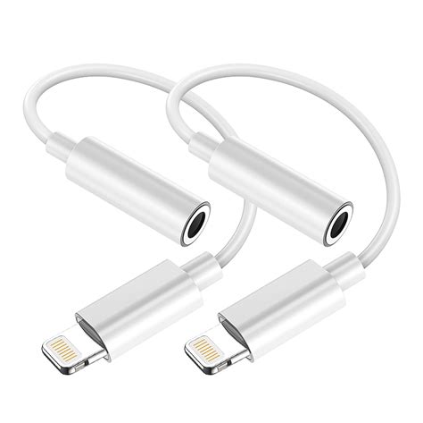 Apple MFi Certified Kopfhörer Adapter für iPhone 2 Pack Lightning auf