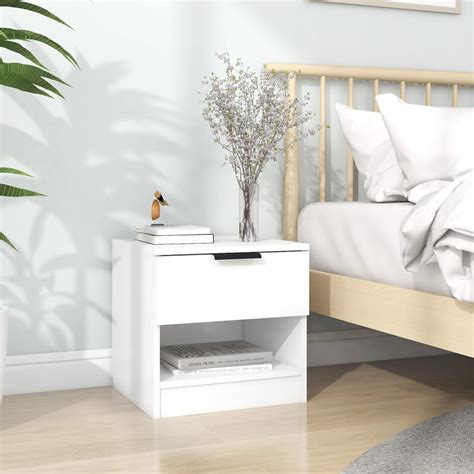 Mesa De Cabeceira Madeira Processada Branco BoutikXL Loja Online